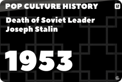 Death of Soviet leader Joseph Stalin