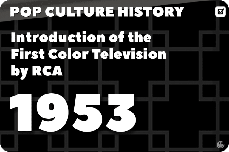 Introduction of the First Color Television by RCA
